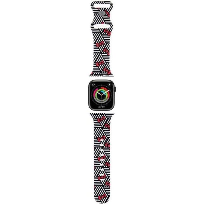 Hello Kitty Pasek HKAWMSDIEZK Apple Watch 38/40/41mm czarny/black strap ...