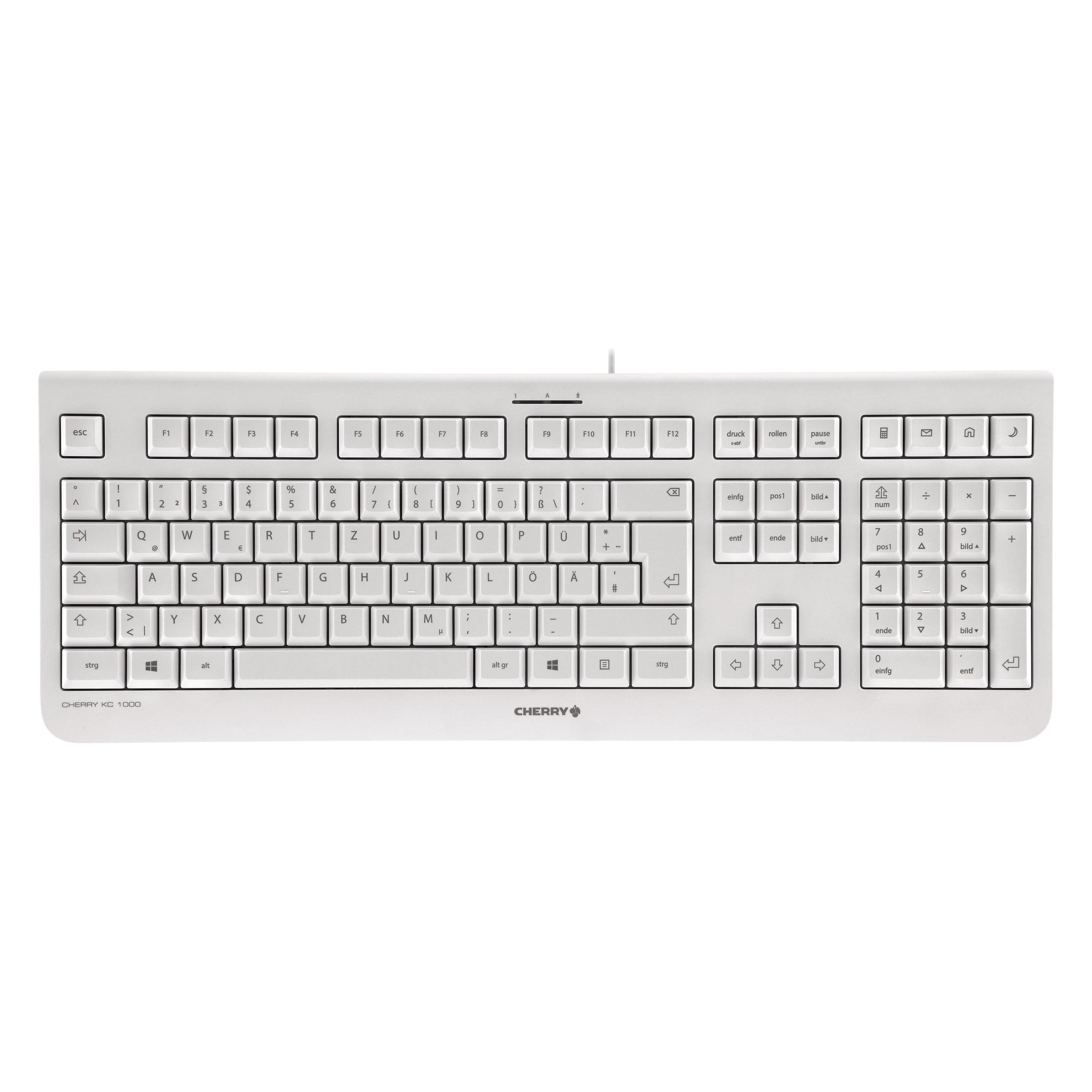 CHERRY KC 1000 weiss-grau, Layout Pan-Nordic - kaufen bei Digitec - Digitec