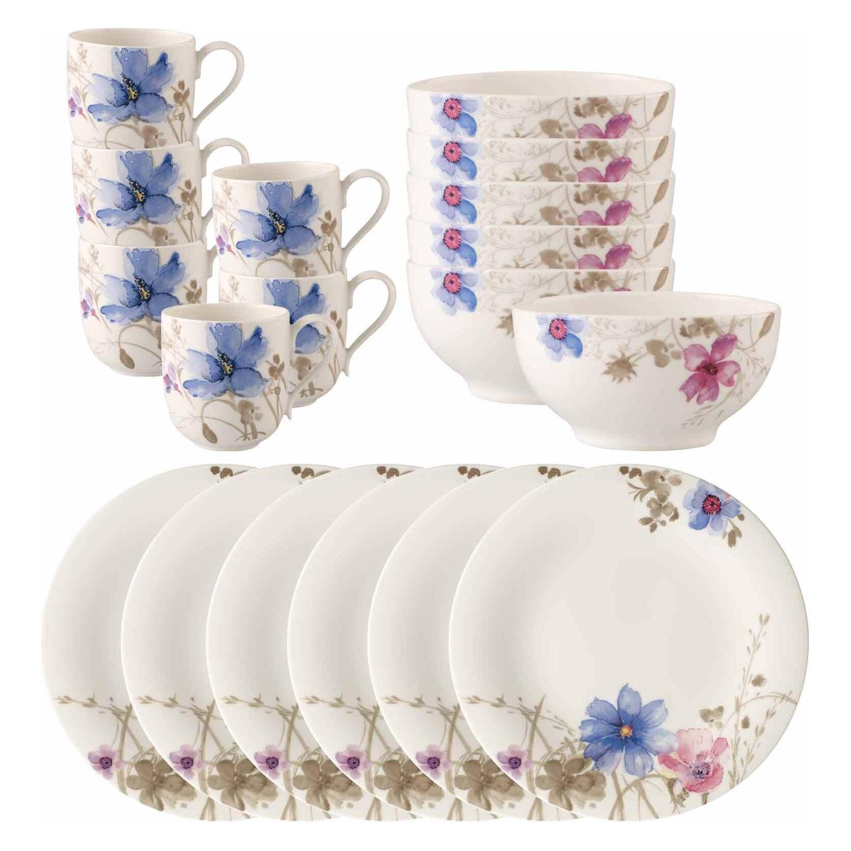 Villeroy & Boch Mariefleur Gris Basic Frühstücks-Set - Galaxus