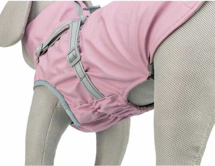 Trixie Pontis Rain coat with harness, S: 40 cm, pink - Galaxus