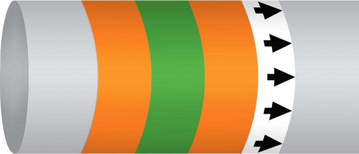 Brady B-7541, ISO 14726 IMO Pipe markers - Lubrication oil for gas ...