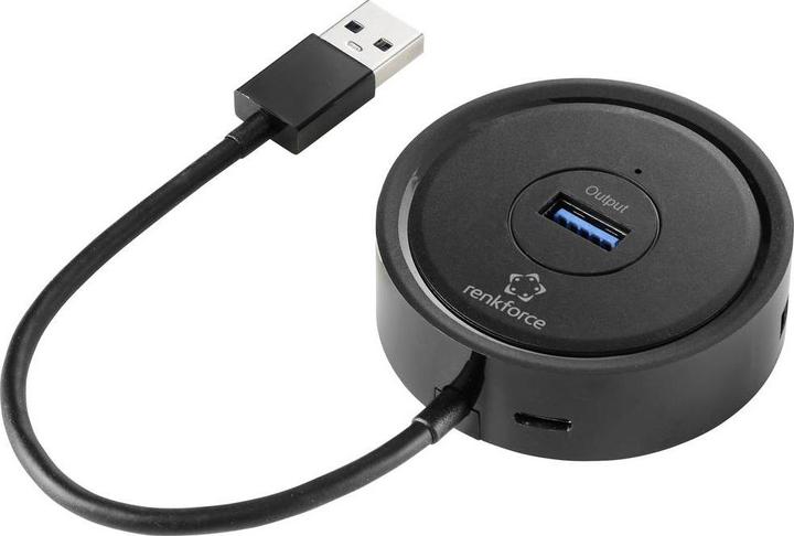 Renkforce RF-HUB-111 4 Port USB 3.2 Gen 1 Hub (USB 3.0) Black - Galaxus