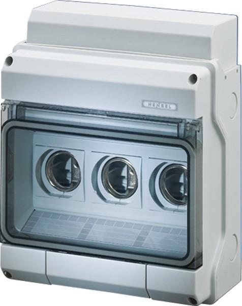 Hensel HEN KV 9363 KV fuse box IP65 3x63A Diazed DIII E40 - Galaxus