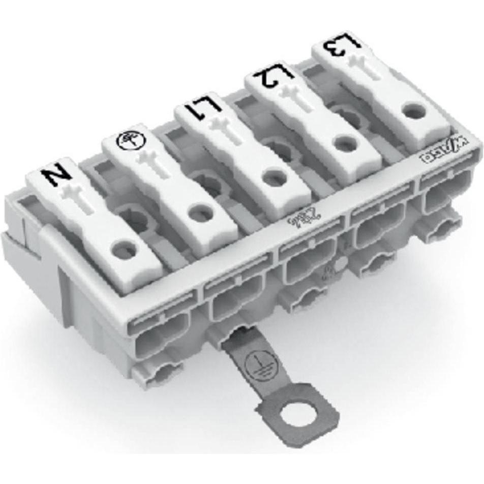 Wago 294-4415 Netzanschlussklemme mit PE-Schraubkontakt ohne RastfÃ¼Ãe ...