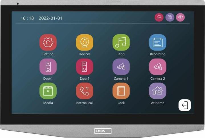Emos GoSmart Zusatzmonitor IP-750B für Video-Türsprechanlage IP-750A