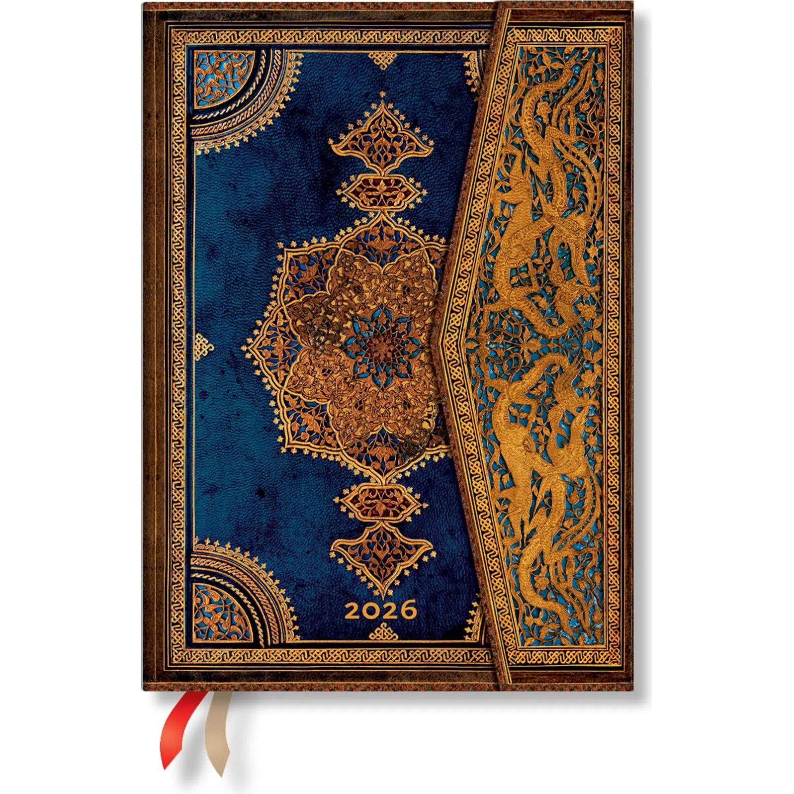 Paperblanks PAPERBLAN Agenda Safavide Indigo 2026 DF0917-8 1W/2S HOR ...
