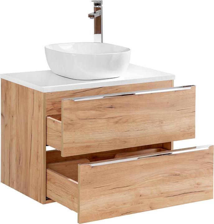 Petits-Meubles Einzelwaschtisch 80cm April Holz und Weiss - Galaxus