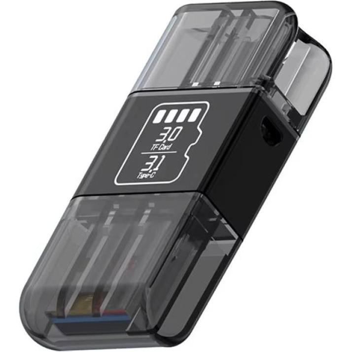 PowerGuard USB-C USB-A OTG to MicroSD Cardreader Photo File Adapter ...