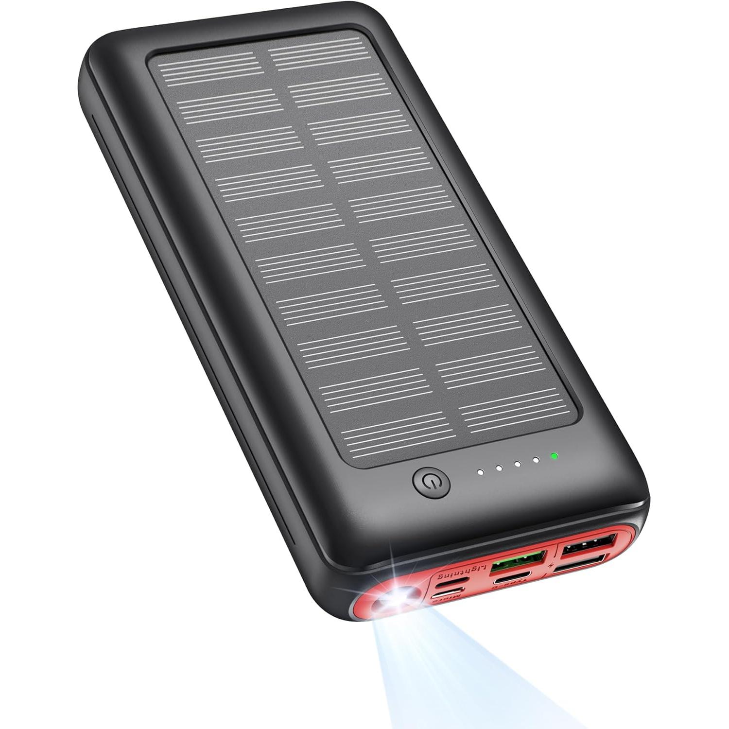 Jiga Solar Powerbank 27000mAh mit Schnellladefunktion - Galaxus