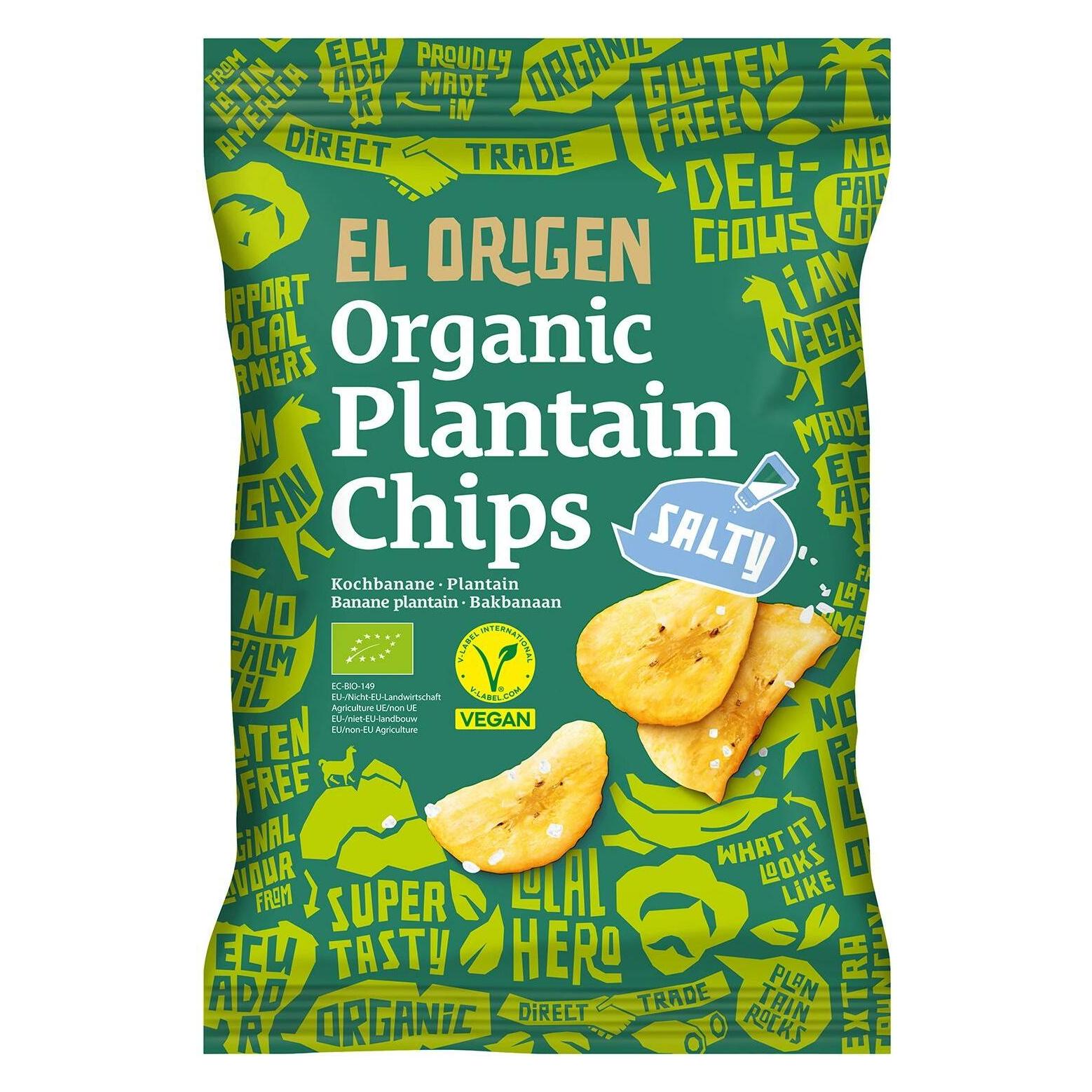 El Origen Plantain Chips salty Bio (80 g, 1 Stk.) - kaufen bei Galaxus ...