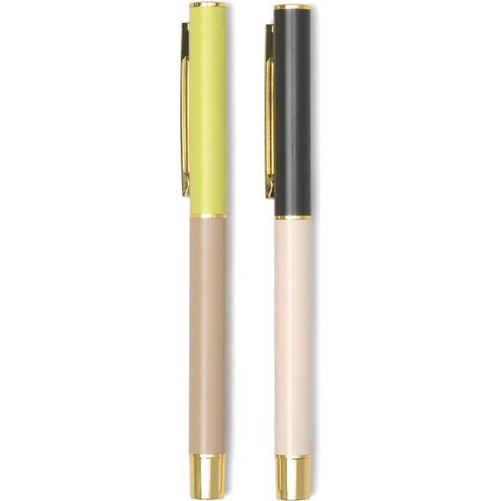 Designworks Colour Block Pens - Blanc cassé & Taupe (Set Of 2) - Digitec
