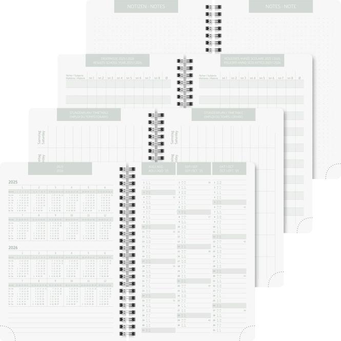 Brunnen Agenda des élèves (A5, 1 mois / 1 page) - acheter sur Digitec