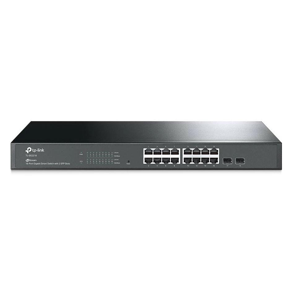 TP-Link JetStream™ 16-Port Gigabit Smart Switch mit 2 Gigabit SFP Slots