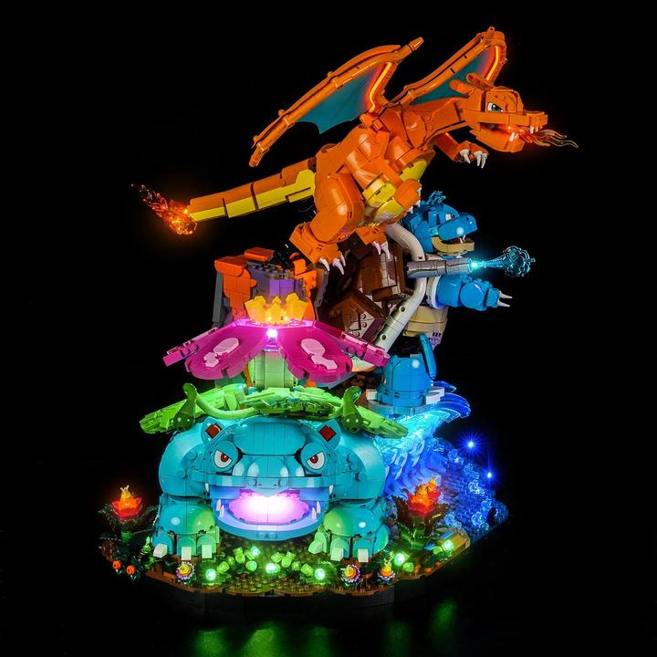 BrickBling LED Licht Set für LEGO Pokémon: Bisaflor, Glurak und Turtok ...