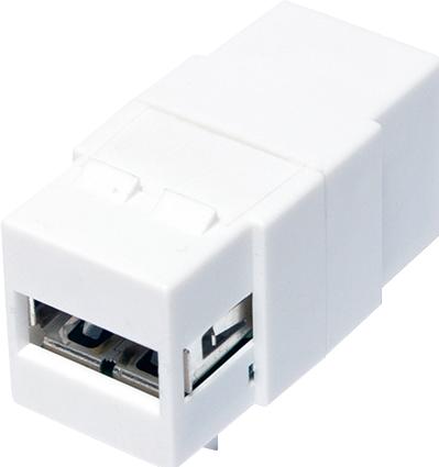 LogiLink Keystone Verbinder USB2.0-A Buchse USB2.0-B Buchse