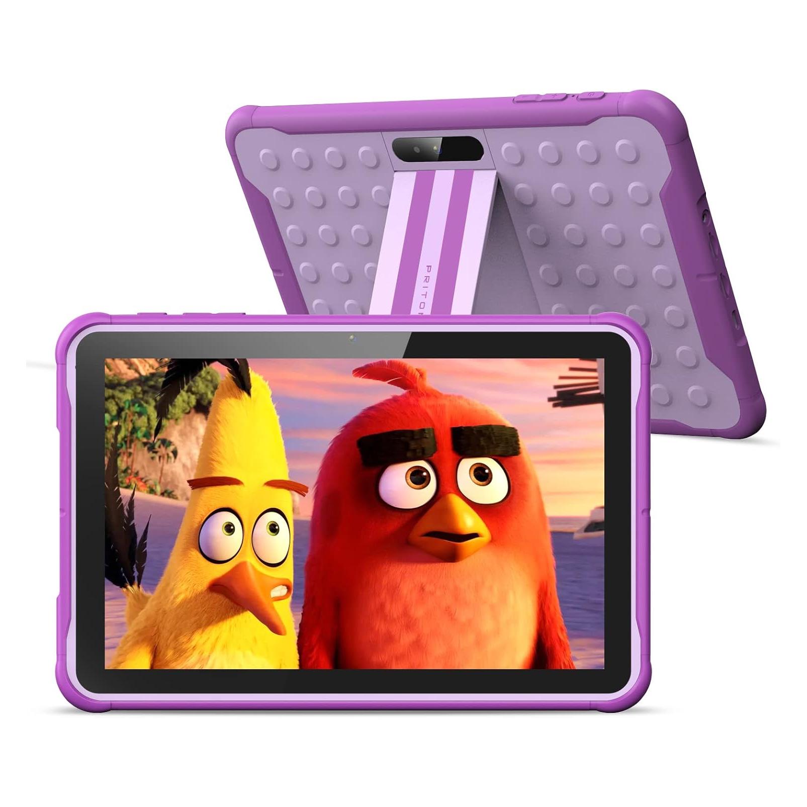 Pritom 10 Zoll Android Tablet mit Kindersicherung (10.10", 32 GB, Lila)