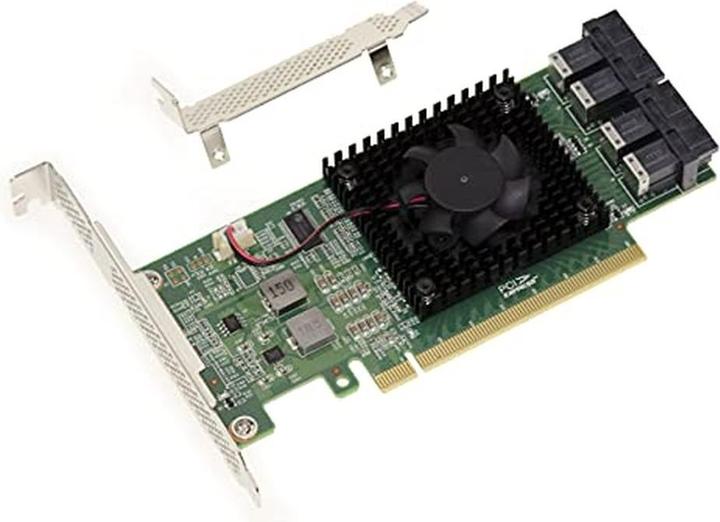Kalea-informatique PCIe 3.0 x16 Karte für 4 U.2 NVMe SSDs mit Multi ...