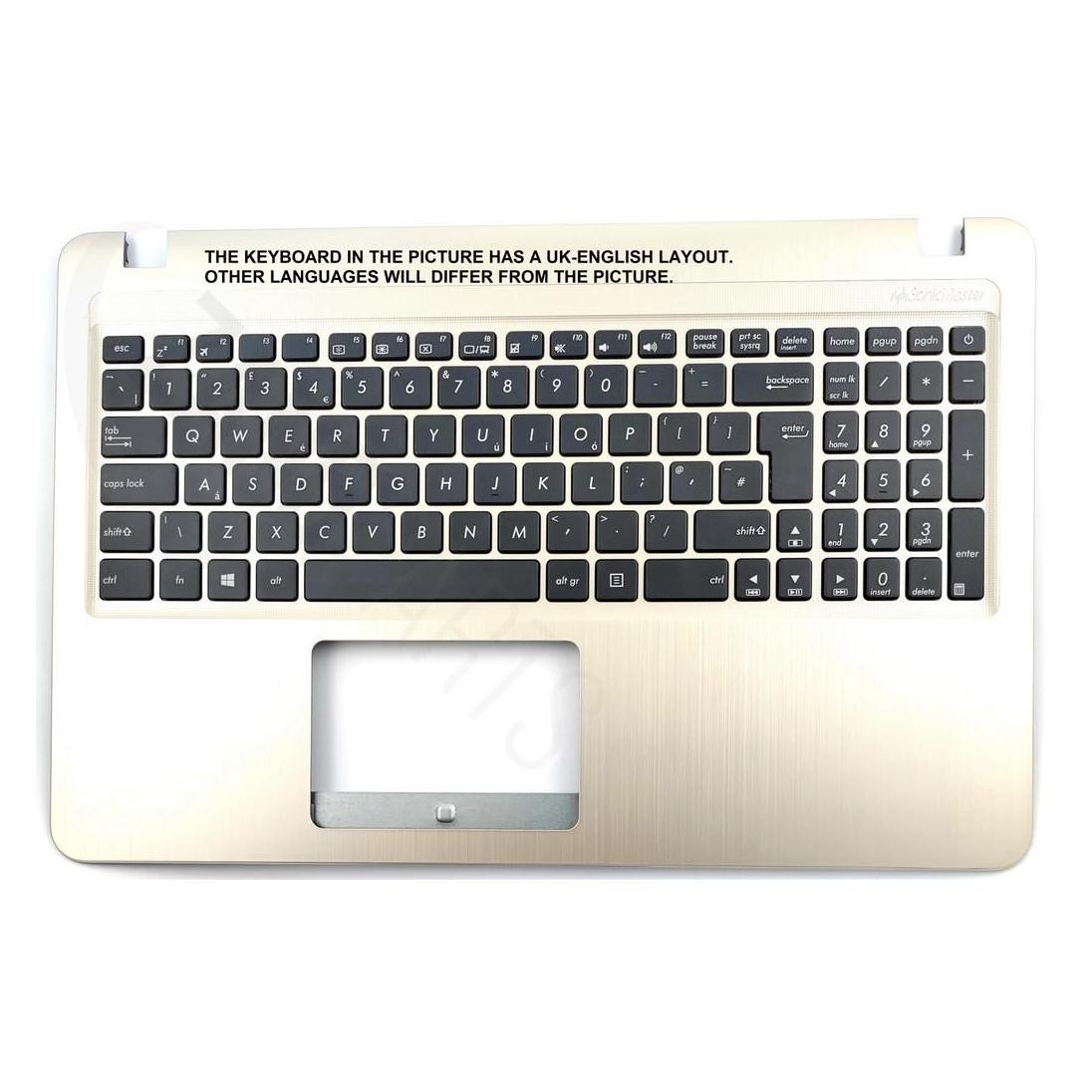 ASUS X540NA-1A Keyboard (UK-ENGLISH) Module/AS (ISOLATION) (no ODD ...