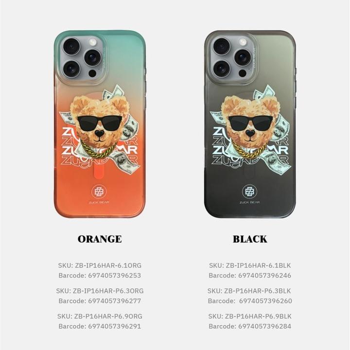 Zuck Bear HAROLD MAG Hülle kompatibel mit MagSafe für IPHONE 16 Pro Max ...