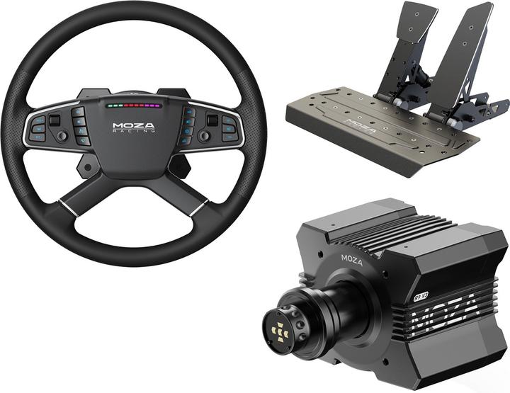 Moza Racing R9 V3 Bundle – Truck Wheel TSW + SR-P Pedale + Truck Clamp ...