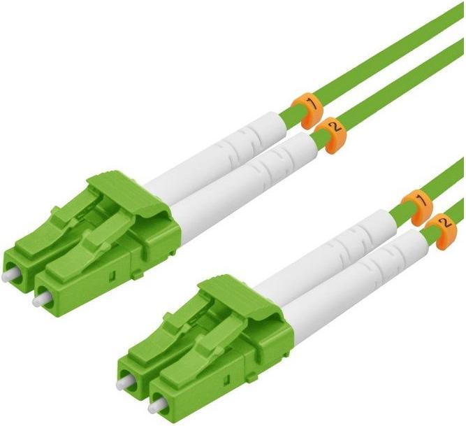 Helos LWL Patchkabel 50/125µm OM5 LC 2,0m LC Duplex Stecker/Stecker,Lindgrün - Galaxus