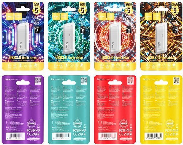 Hoco Memory cards pendrive USB A UD11 128GB USB3.0 (128 GB, USB-A)