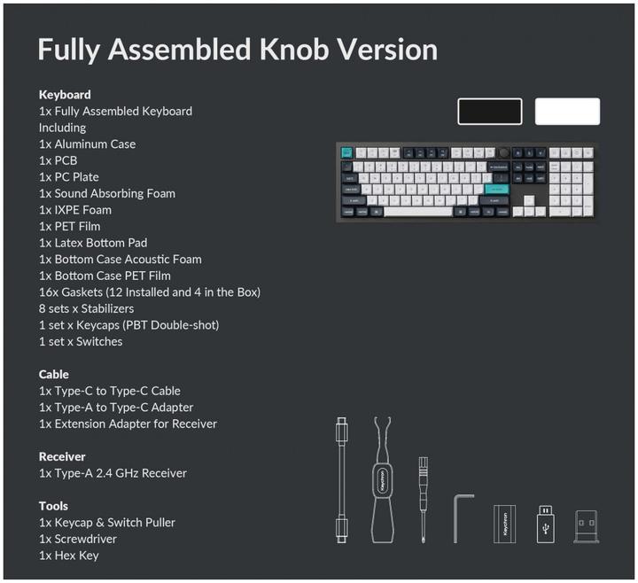 Keychron Q6 Max (Q6M-M4) QMK/VIA Wireless Custom Mechanical Keyboard ...