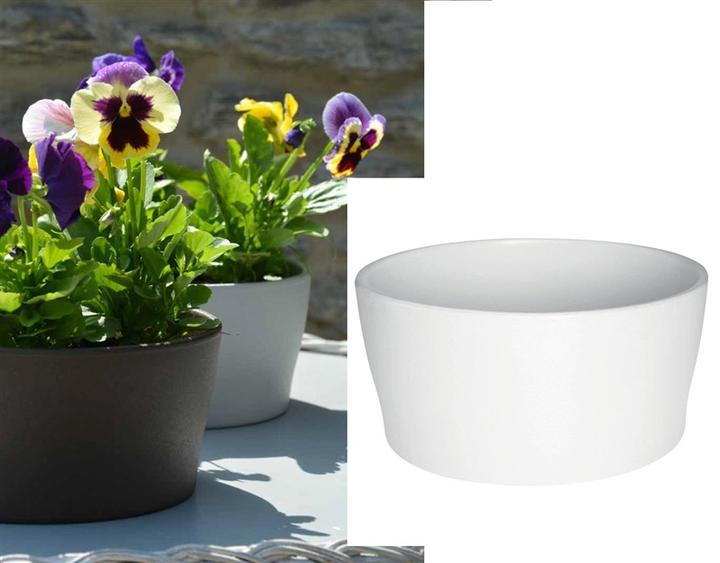 Domoletti Ceramic pot, MISA, Ø 26 cm, white matt - kaufen bei Galaxus