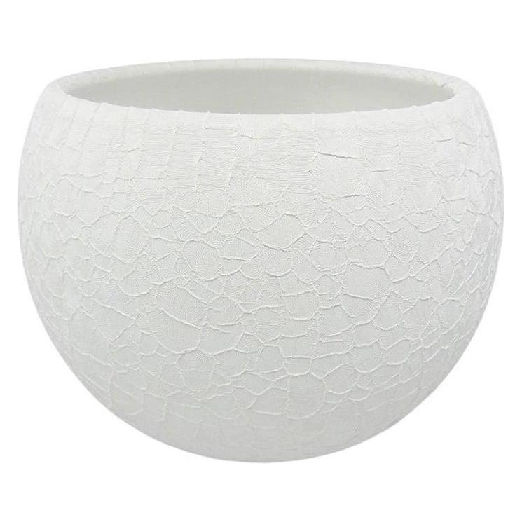 Domoletti Flowerpot Lizard, ceramics, Ø 17 cm, white - Galaxus
