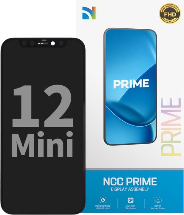 NCC Apple iPhone 12 Mini Frontglas / LCD, Incell (Prime)