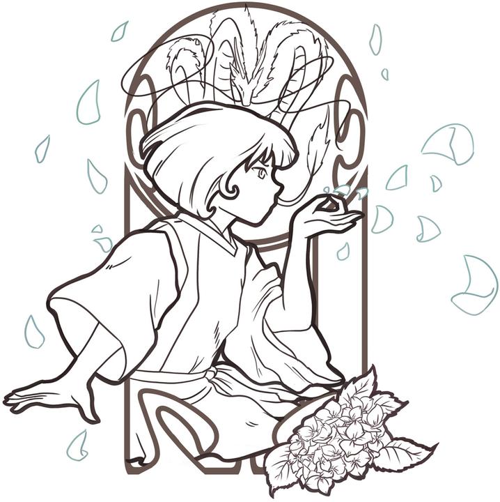 ghibli coloring book