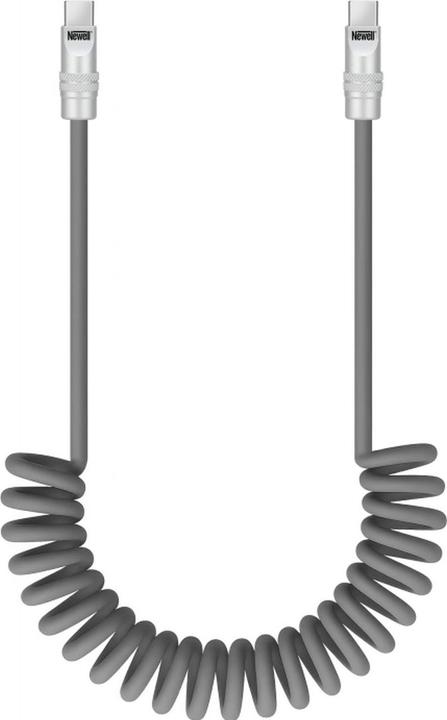 Newell USB-C - USB-C 100 W Cable 2 M Silicone Spiral Grey (2 m, 100 W)