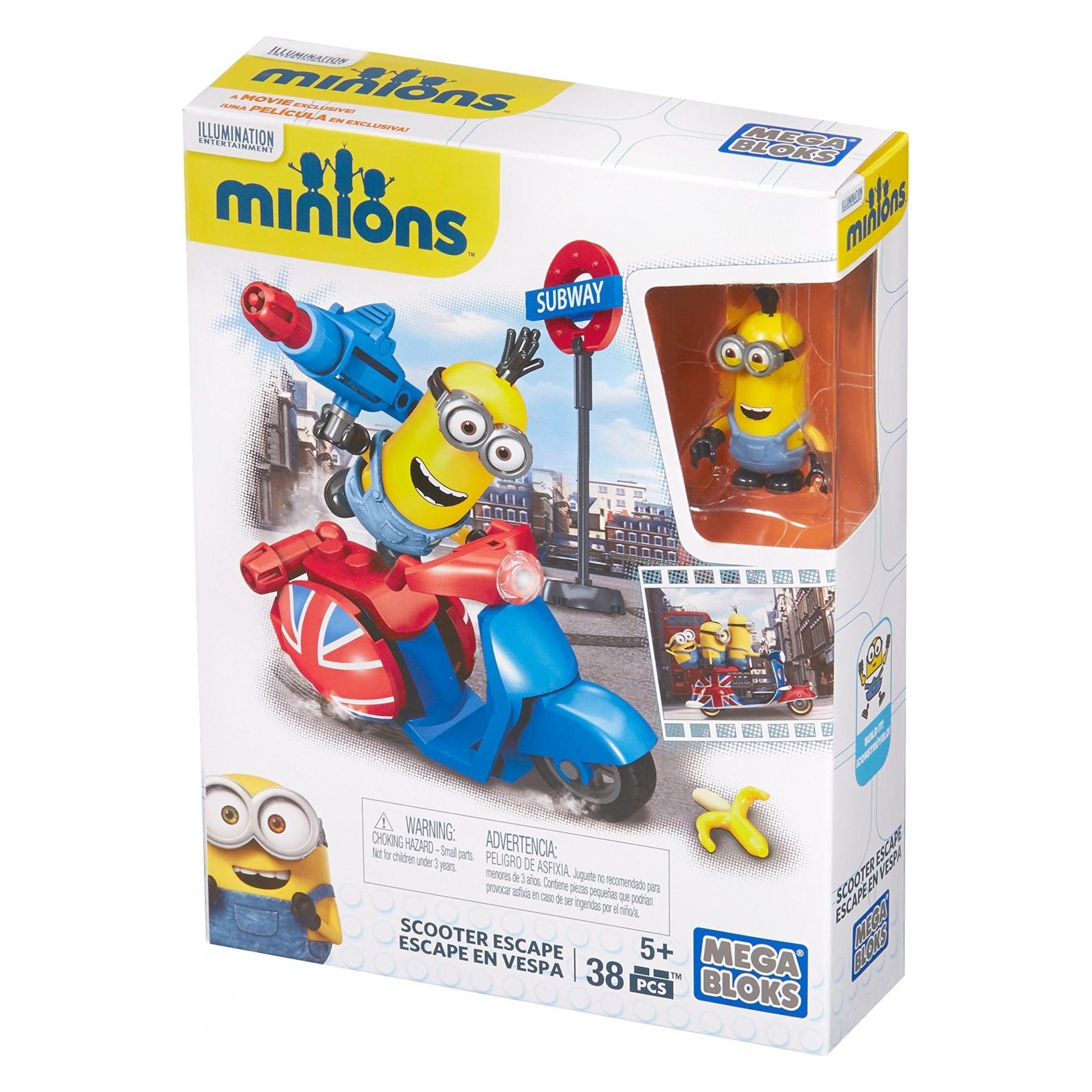 Mega Bloks Despicable Me - Minions Movie Small Playset - Scooter Escape ...