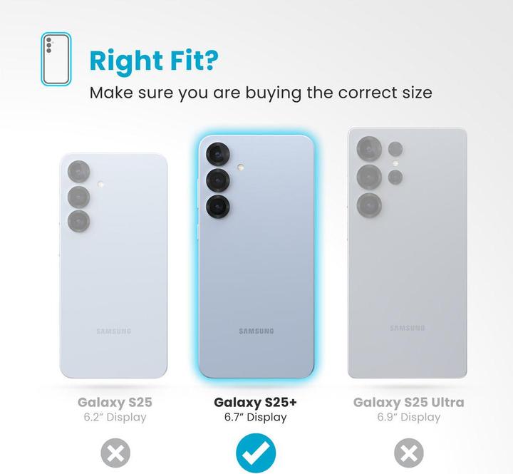 speck Presidio2 Grip Samsung Galaxy S25 Plus Black - with Microban ...