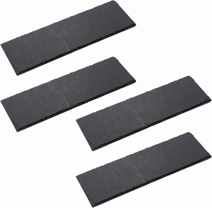 Novaliv 4x slate plates I rectangular I 40x30x0.5 cm I sushi serving ...