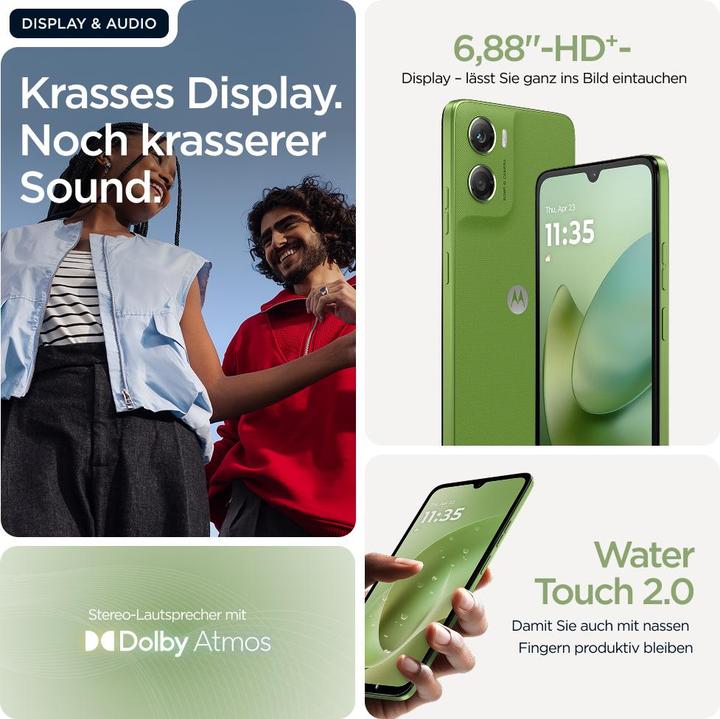 Motorola G06 (256 GB, Tendril, Verde, 6.88", Doppia SIM, 4G) - Digitec