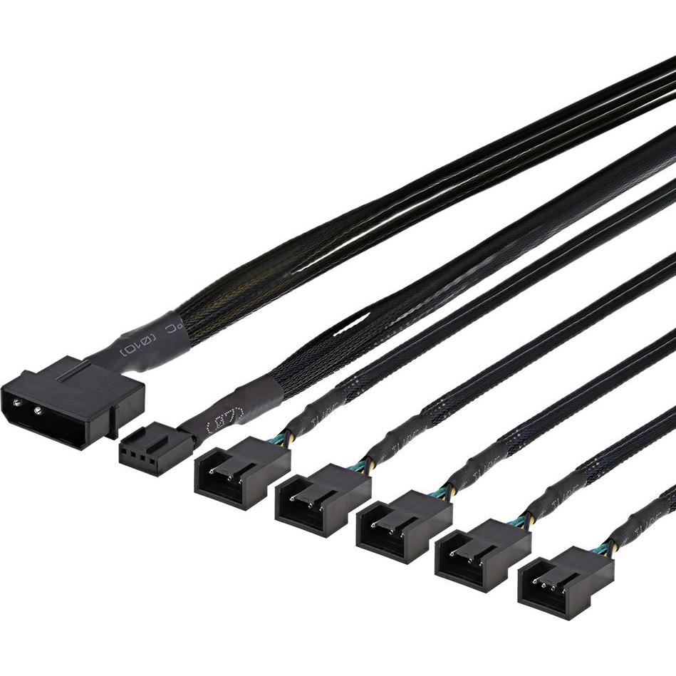 Deltaco Splitter for PWM flat 4-pin to 5x4-pin high Molex current - Galaxus