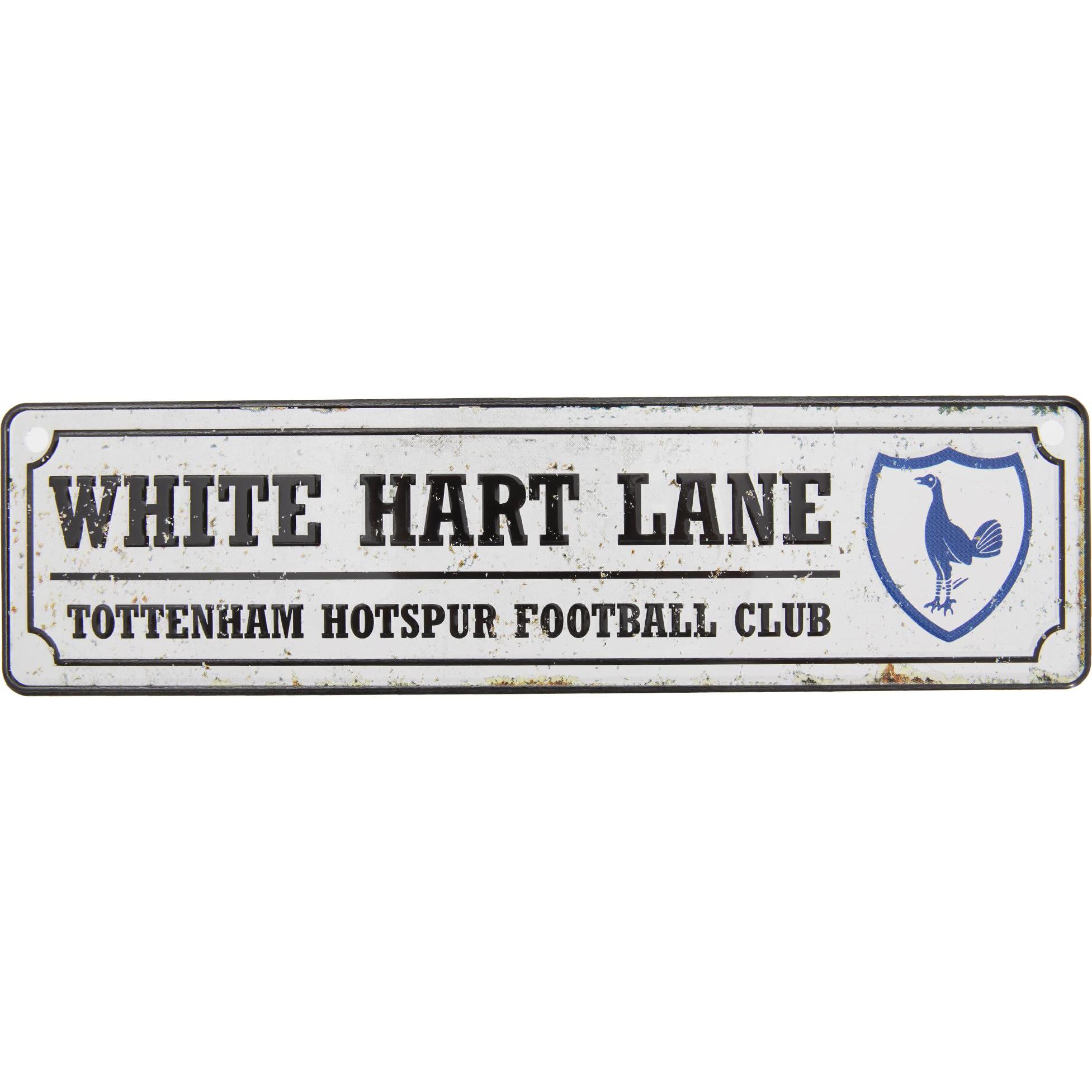 Tottenham Hotspur FC Retro Fenster Schild White Hart Lane mit Club ...