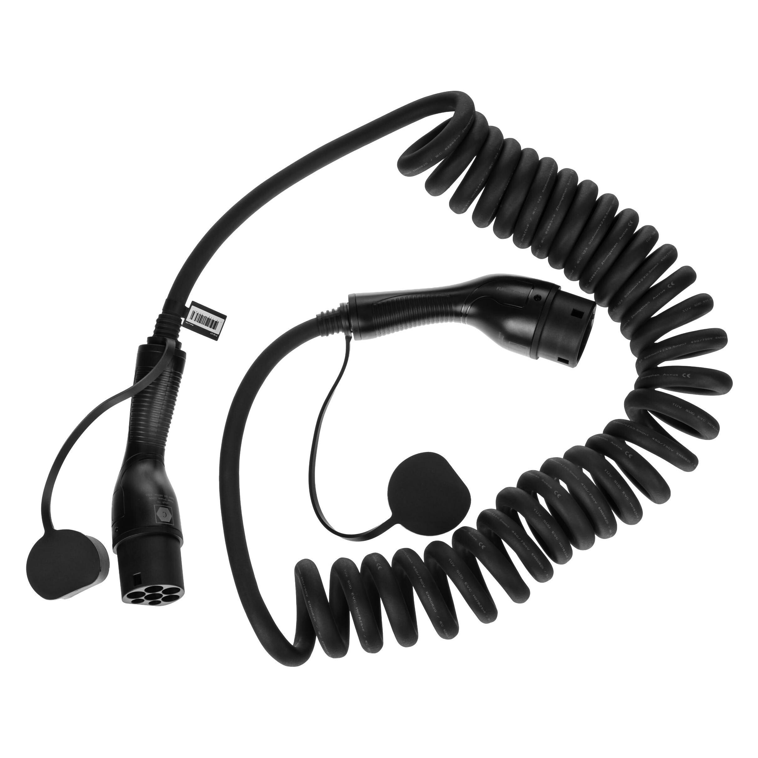 Furber.power Ladekabel FREYJA Typ 2 22 kW 7 m Spiral (Typ 2, 22 kW, 32 ...