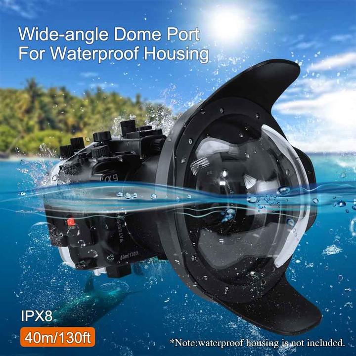 Seafrogs WA006-C-GL WA006-A series 8 inch Dome Port 40M/130FT (Plastic ...