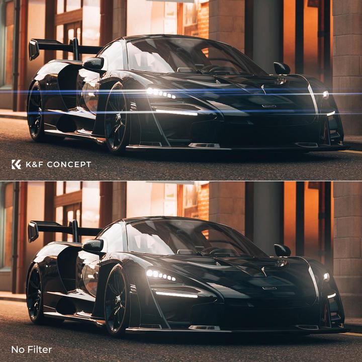 K&F Concept 72mm Blue Streak Filter, HD, Waterproof, Anti Scratch ...