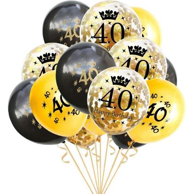 MU Style Luftballon Set 40. Geburtstag - kaufen bei Galaxus