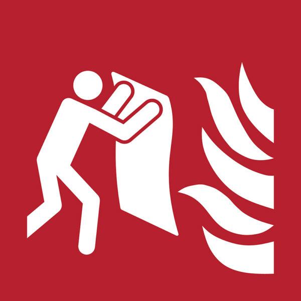 Tarifold Sicherheitspiktogramm - Feuerlöschdecke 200x200mm