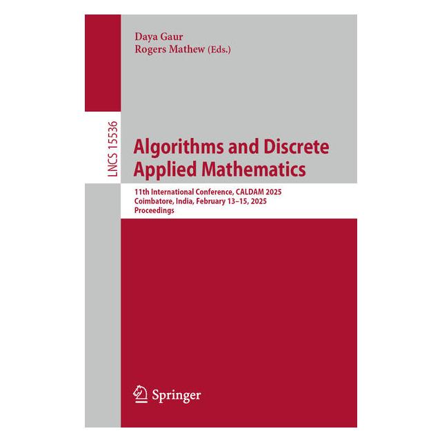 Springer Algorithms and Discrete Applied Mathematics - Galaxus