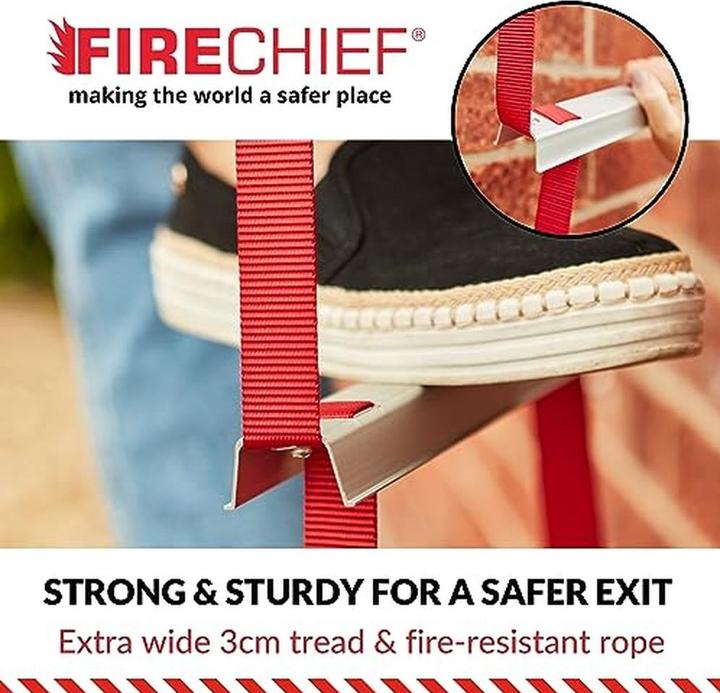 Firechief FEL730 3 Verdiepingen Opvouwbare Fire Escape Ladder Met Extra ...
