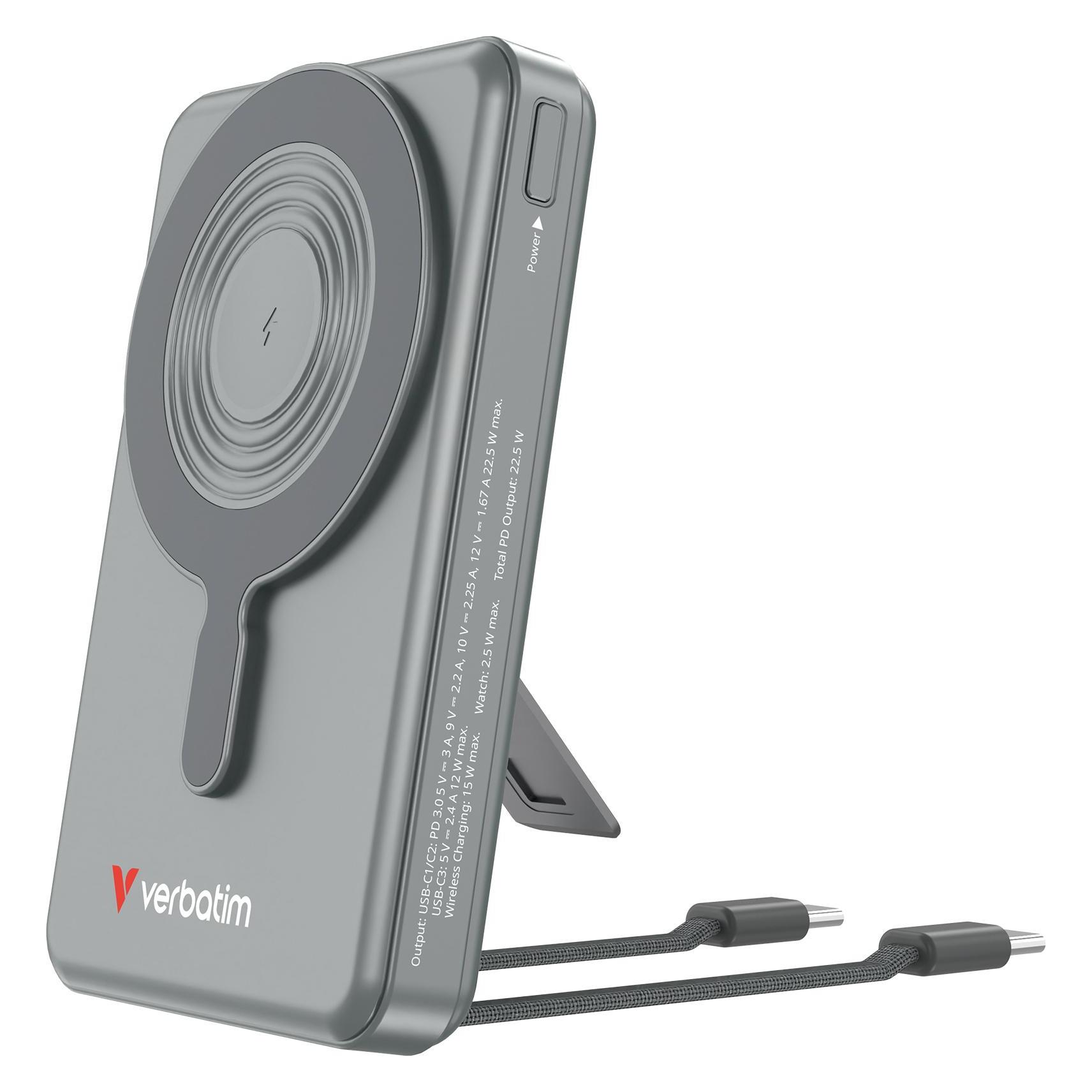 Verbatim Charge'n'Go Power Bank 2C & Display 10000mAh grey (10000 mAh ...