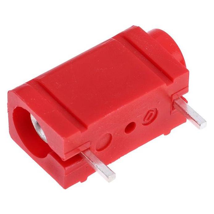 RS PRO Red Female Test Socket, 4 mm Connector, 10A, 50V, Silver Plating ...