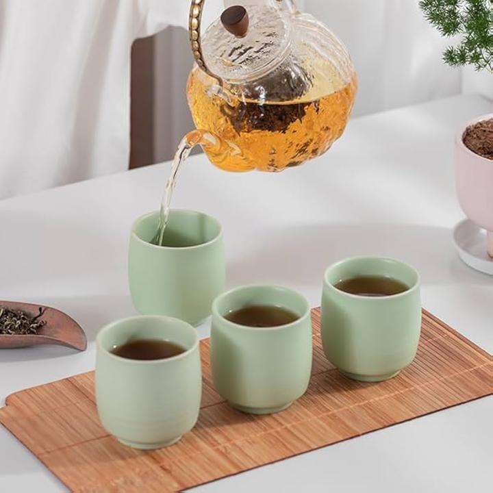 Teanagoo Japanische Teetassen pastellgrün 4er Set (205 ml, 4 x) - Galaxus