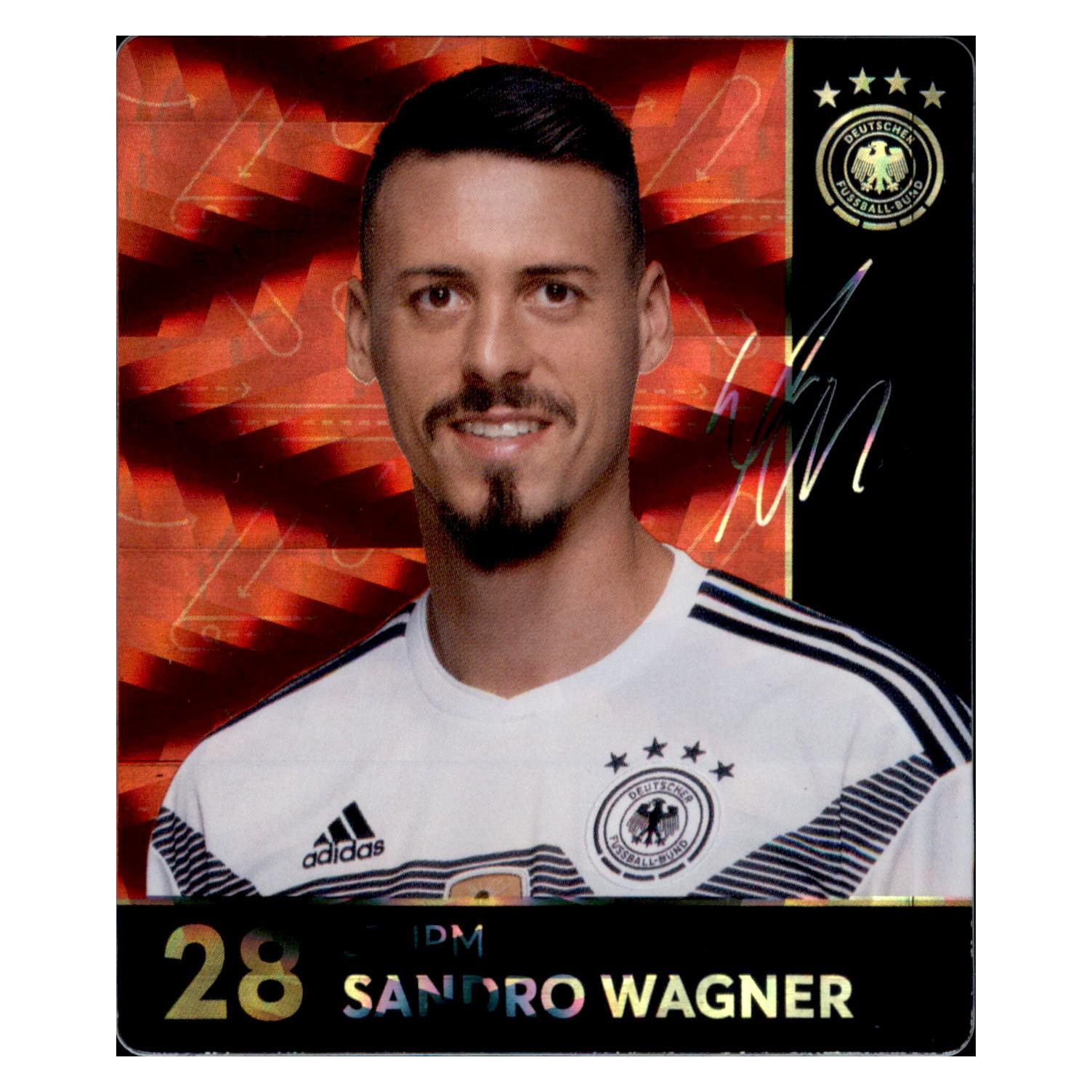 Rewe 28 - Sandro Wagner GLITZER - WM18 Sammelkarte
