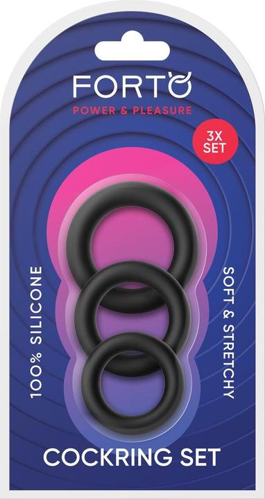 Forto Penisringe Schwarz (Einheitsgrösse) (3 cm) - kaufen bei Galaxus